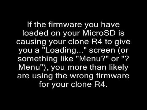 R4i R4 DS ?MENU MENU? LOADING... FIX - YouTube