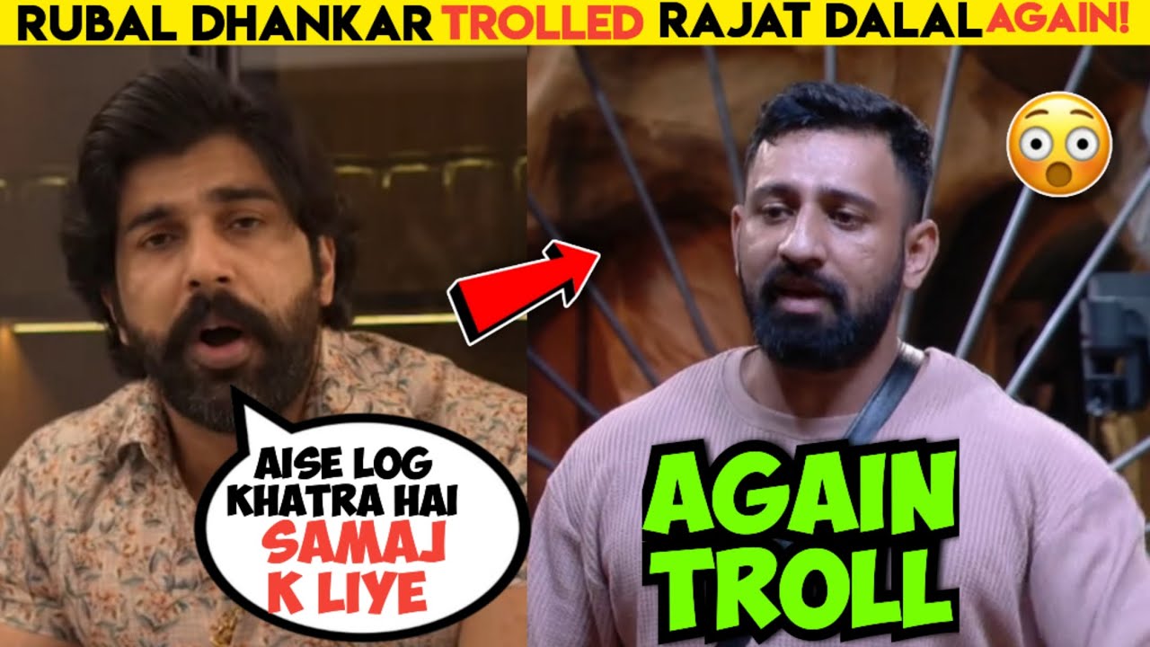 AGAIN😳- Rubal dhankar troll rajat dalal again ,rubal dhankar on rajat ...