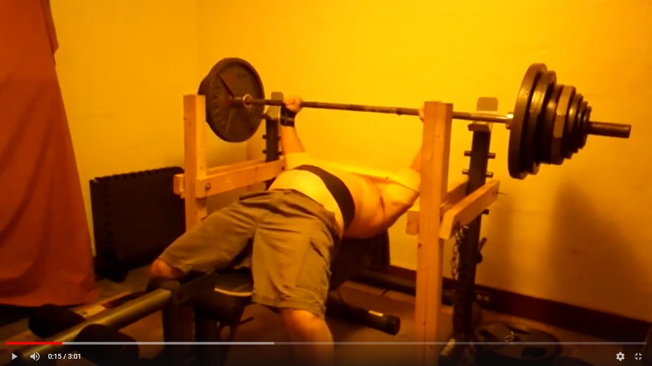 360 lb/ 162 kg Bench Press and 315 lb/142 kg x7 with SlingShot One Year ...