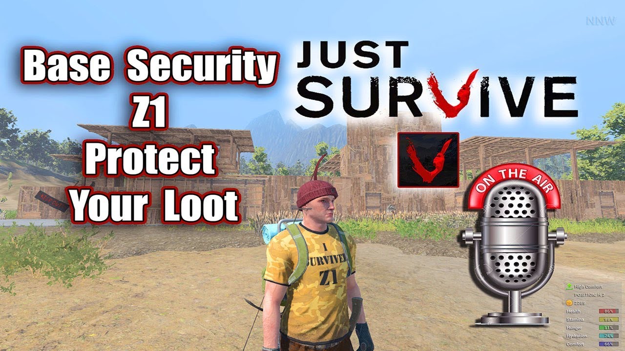 Just Survive Live Game Play | Z1 Base Security | Protecting Your Loot ...