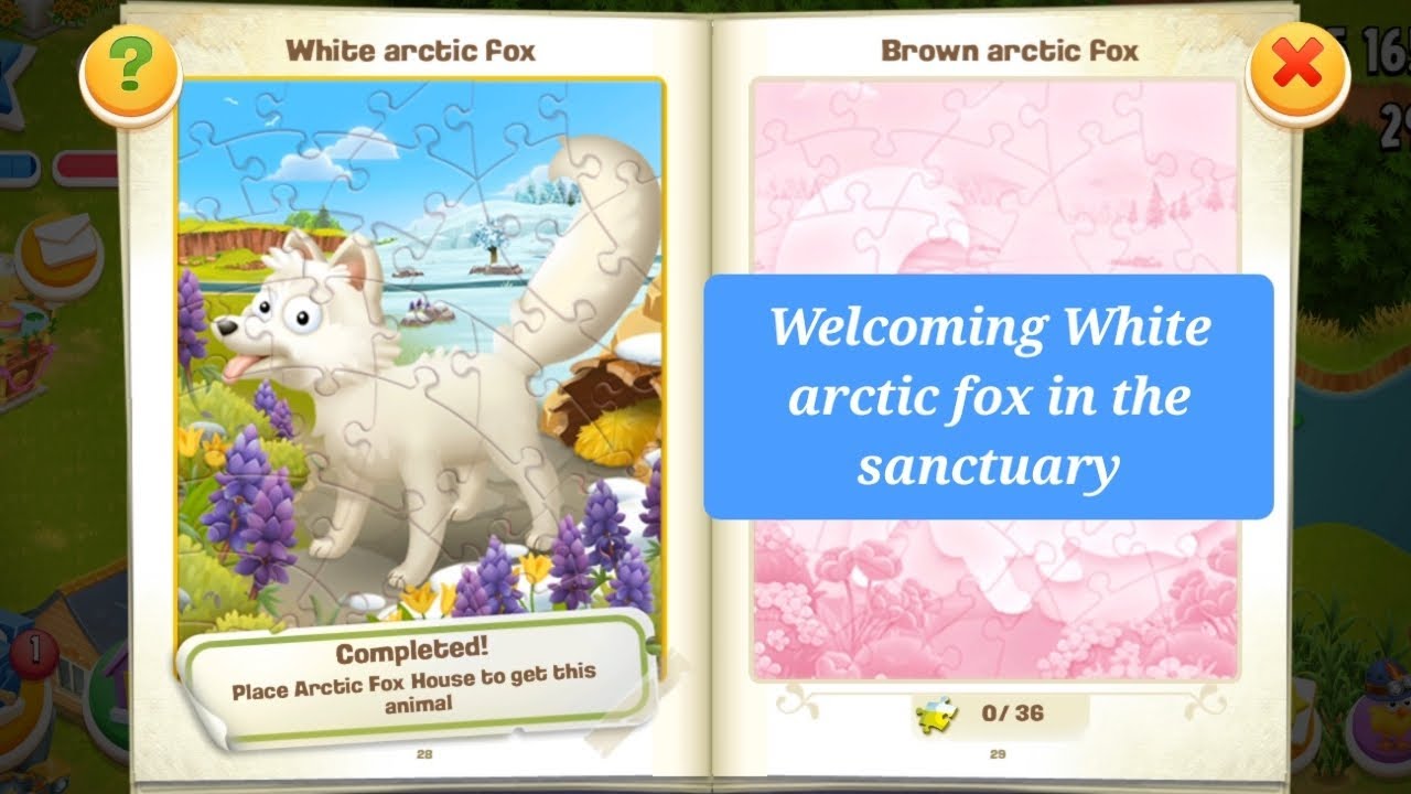 Hay Day Sanctuary White Arctic Fox | Level 116 - YouTube