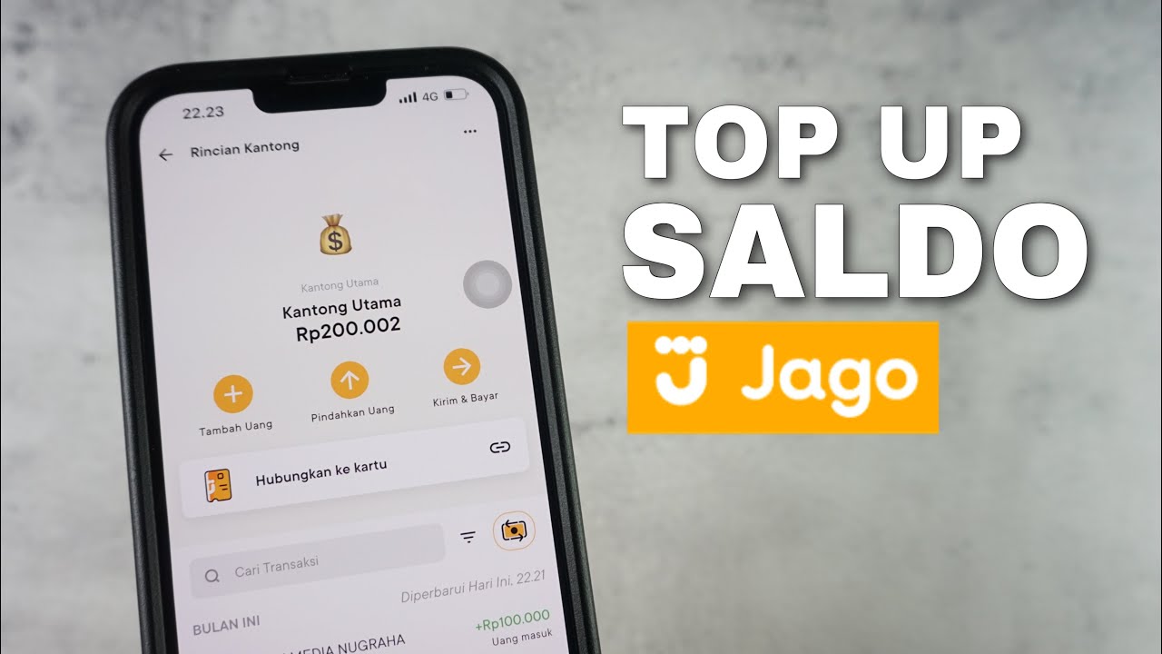Cara Isi Saldo Bank Jago Dari Bank Lain - Top Up Saldo Bank Jago - YouTube