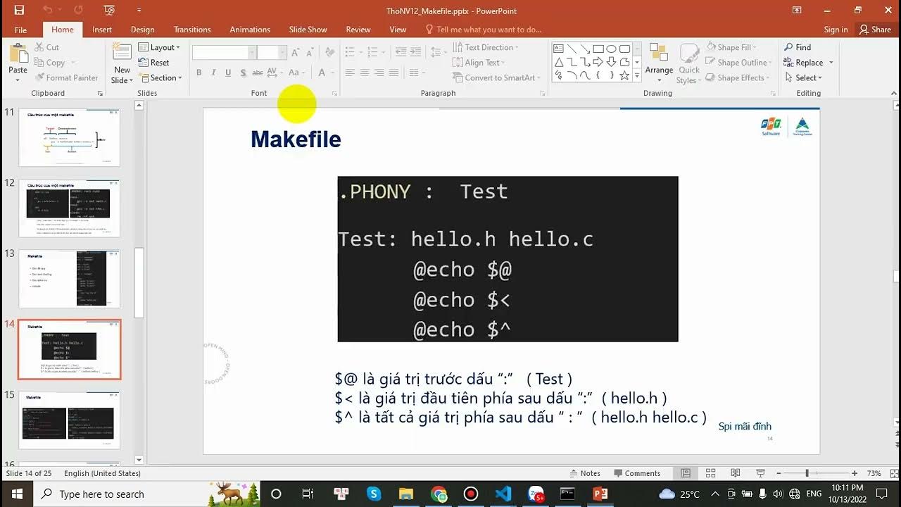 04 Các biến đặc biệt và echo trong makefile (Makefile) - YouTube