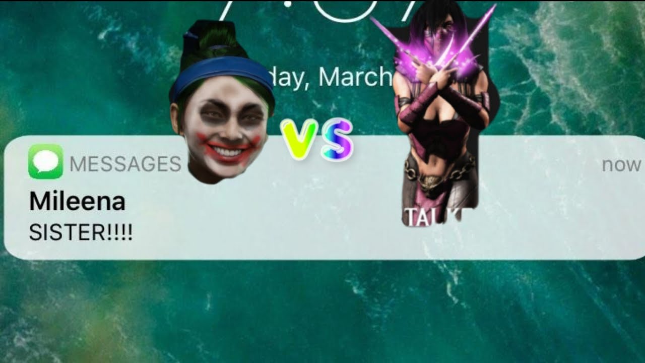 Mortal kombat 11 Ghetto texting story part 1 Mileena VS kitana - YouTube