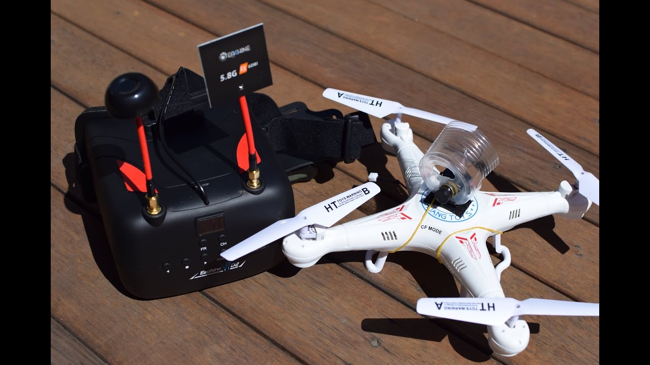 Eachine VR D2 DVR & Eachine EF 01 FPV camera Test - YouTube