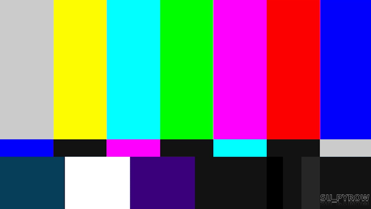 NTSC Test Pattern Color Bar Card 1kHz Sine Test Tone 1Hour 16:9 ...