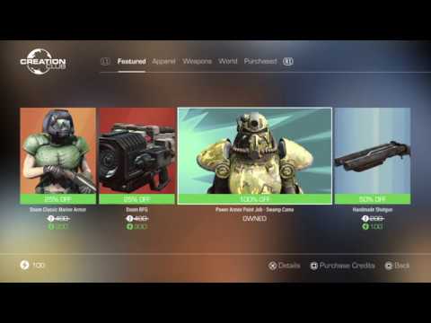 Fallout 4 CC SALE! FREE SWAMP CAMO POWER ARMOR PAINT! | LIMITED TIME ...