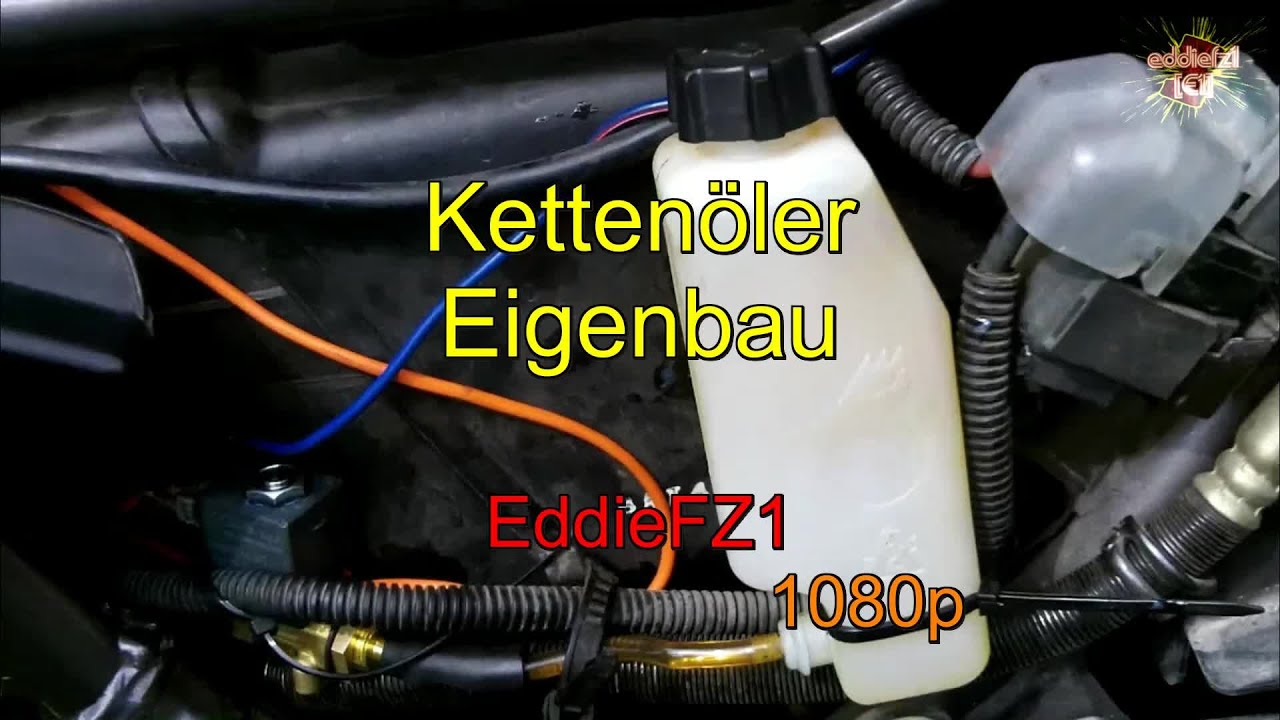 Kettenöler Eigenbau -- DIY cheap Chain Oiler - YouTube