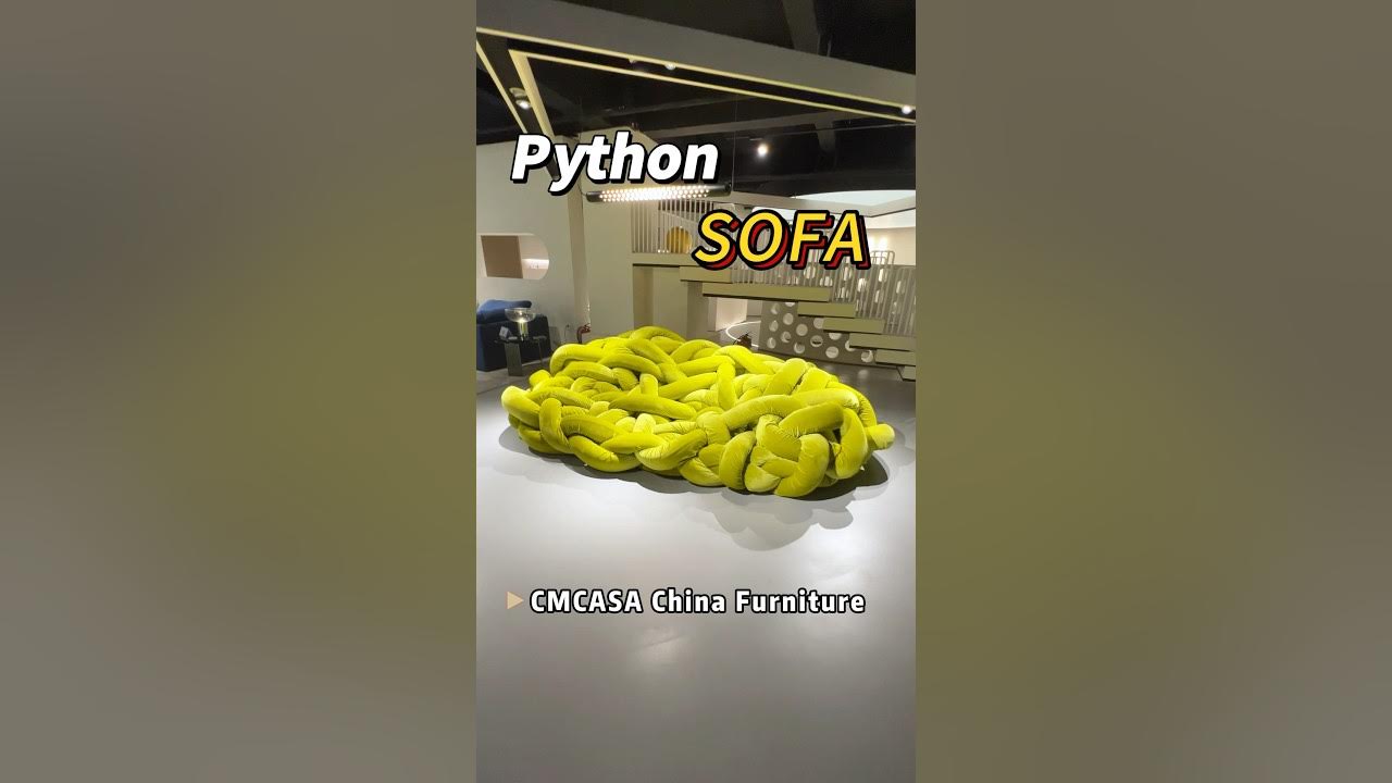 Sofa wrapped like a python - YouTube