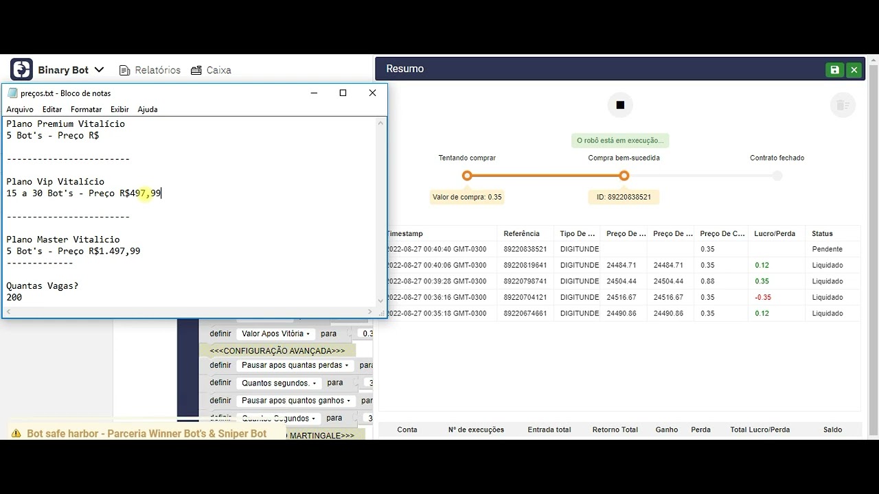 (Bot Binary)-Planos e Preços Plataforma Winner Bots - Lançamento em ...