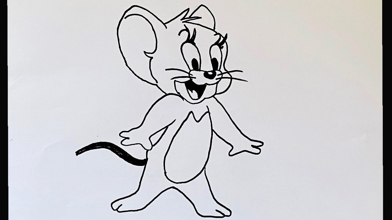 How to draw Tom cat | | Tom and Jerry | Easy drawing || Step by Step ...