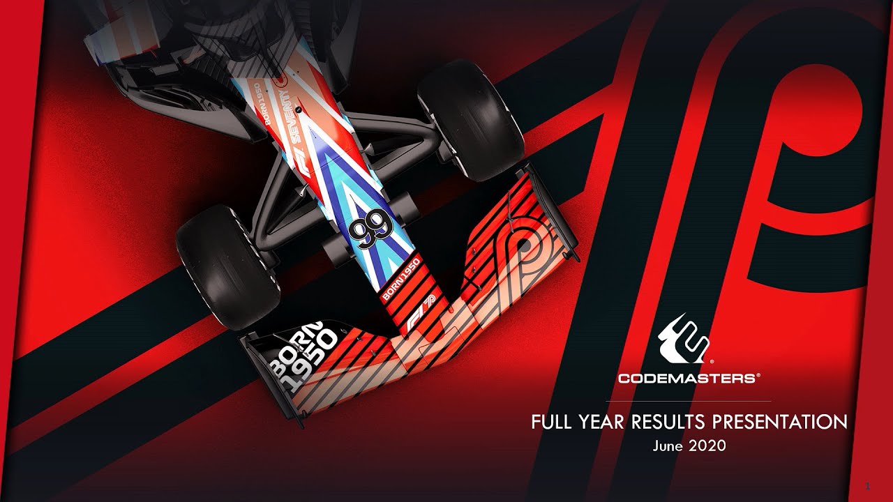 Codemasters (CDM) – Full Year Results Presentation. June 2020 - YouTube