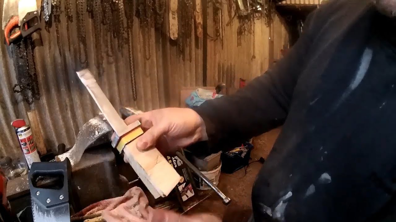 Tanto Knife Build - Part 1 of 2 (Making The Handle) - YouTube
