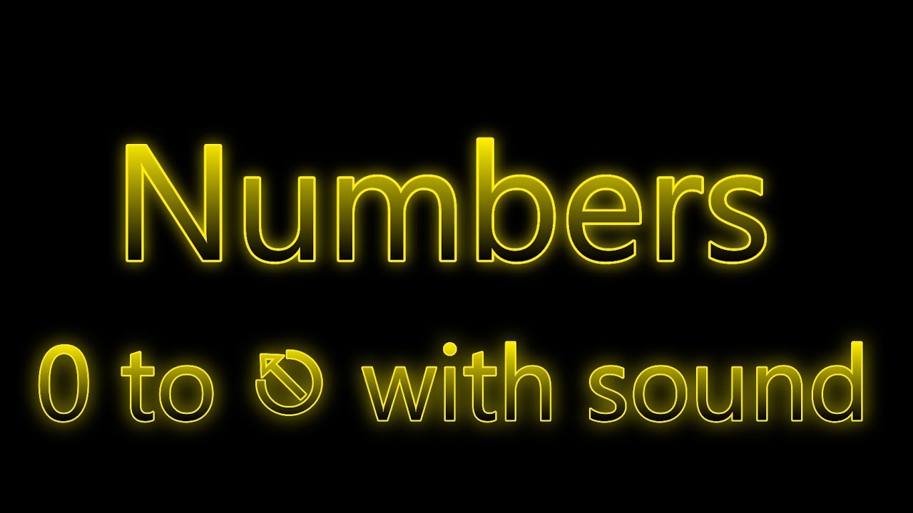 Numbers 0 to Absiorcadinary with sound (season 3) - YouTube
