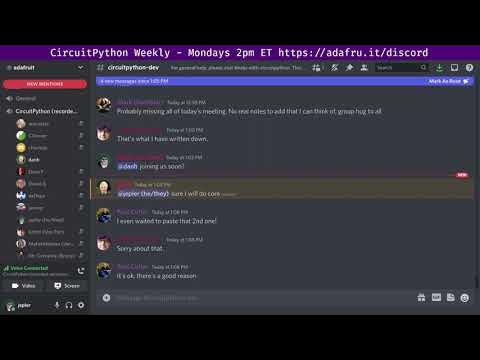 CircuitPython Weekly Meeting for September 6, 2022 @circuitpython #circuitpython #adafruit - YouTube