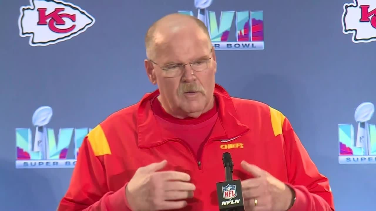 Andy Reid speaks to the media Wednesday ahead of Super Bowl LVII - YouTube