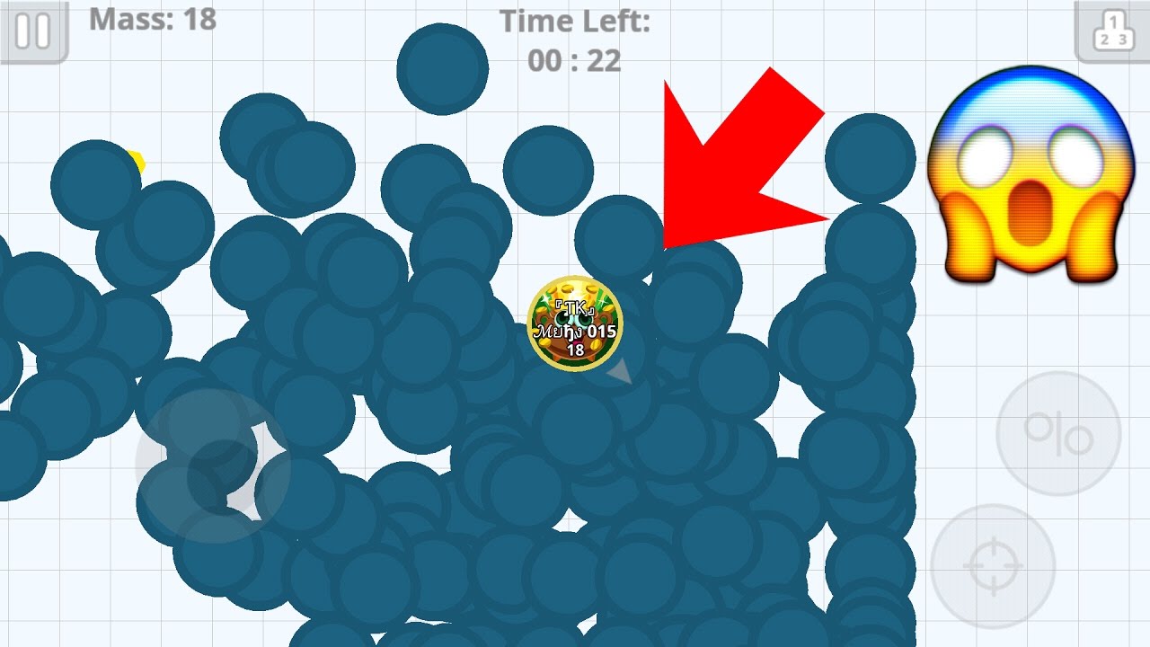 AGARIO MOBILE 1 PRO PLAYER VS 110 NOOBS!? - YouTube