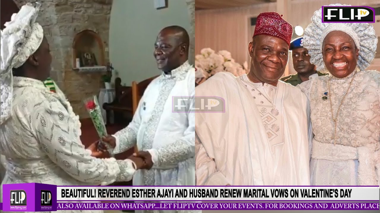 BEAUTIFUL! REVEREND ESTHER AJAYI AND HUSBAND RENEW MARITAL VOWS ON ...