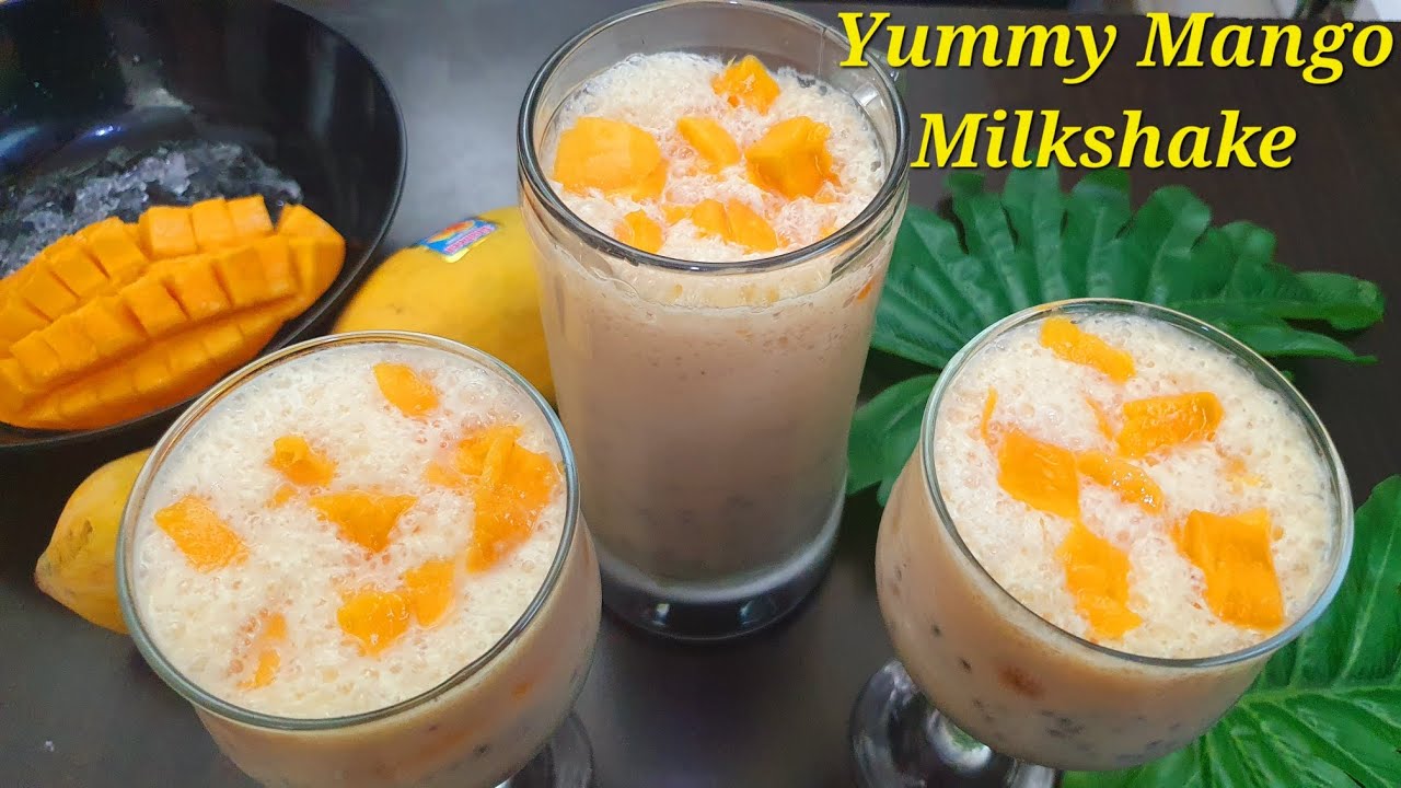 super easy mango milkshake recipe | mango shake recipe | mango summer ...