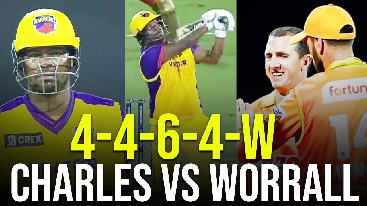 Johnson Charles vs Daniel Worrall | Sharjah Warriors vs Gulf Giants ...