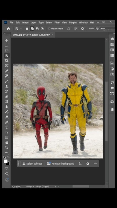 Adobe photoshop 2025 Tips- How to create funny deadpool by using content aware #photoshop # ...