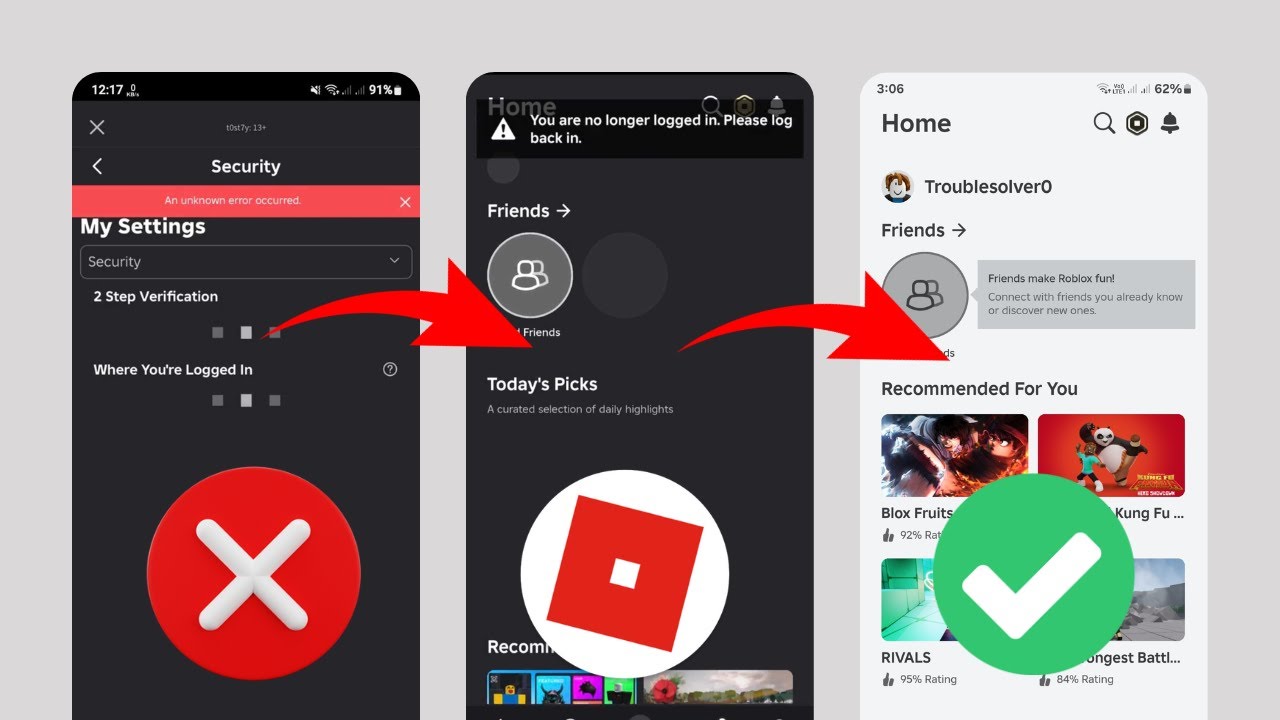 해결 방법 You Are No More Logged In Please Log Back In Roblox | 알 수 없는 오류가 ...