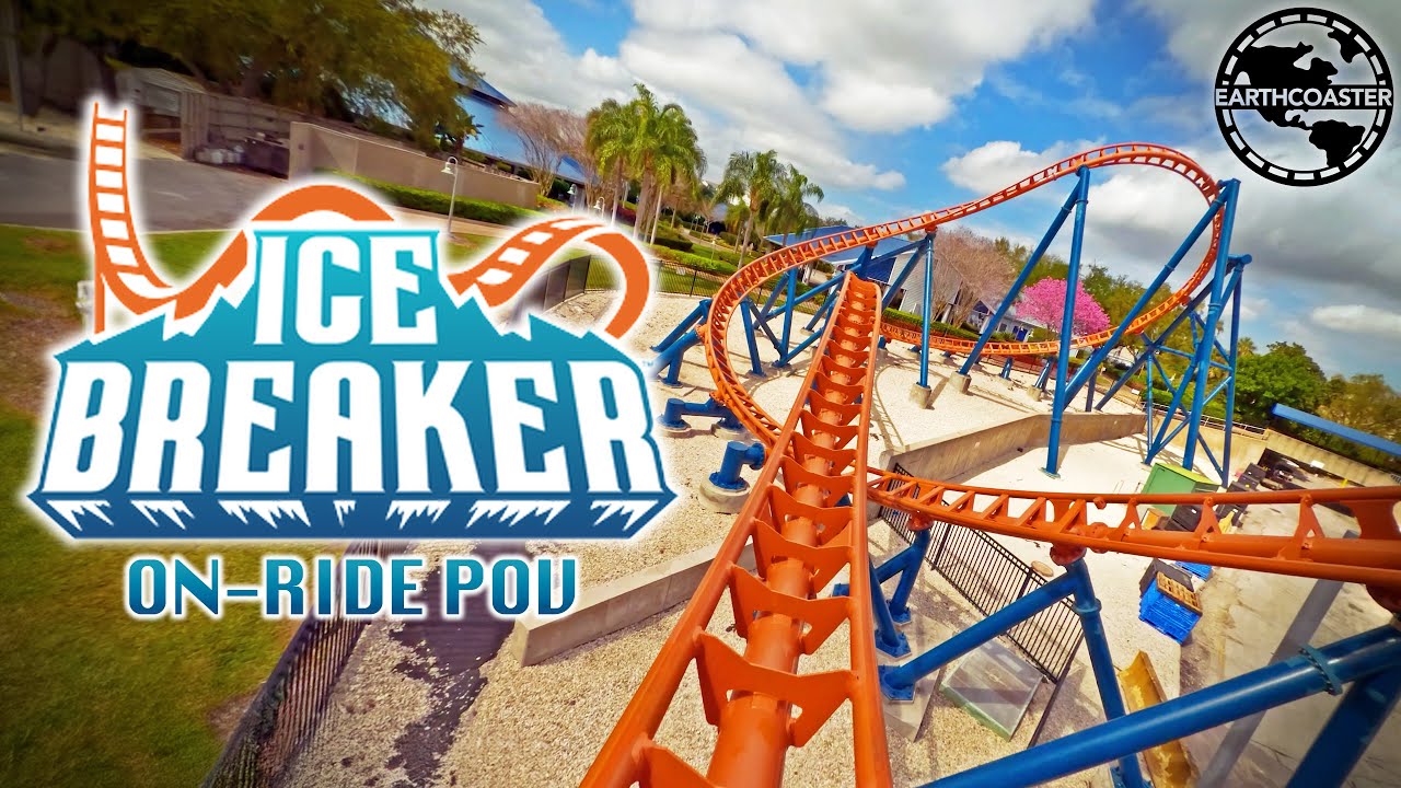 Ice Breaker - REVERSE SPIKE SWING LAUNCH - SeaWorld Orlando - On-Ride ...
