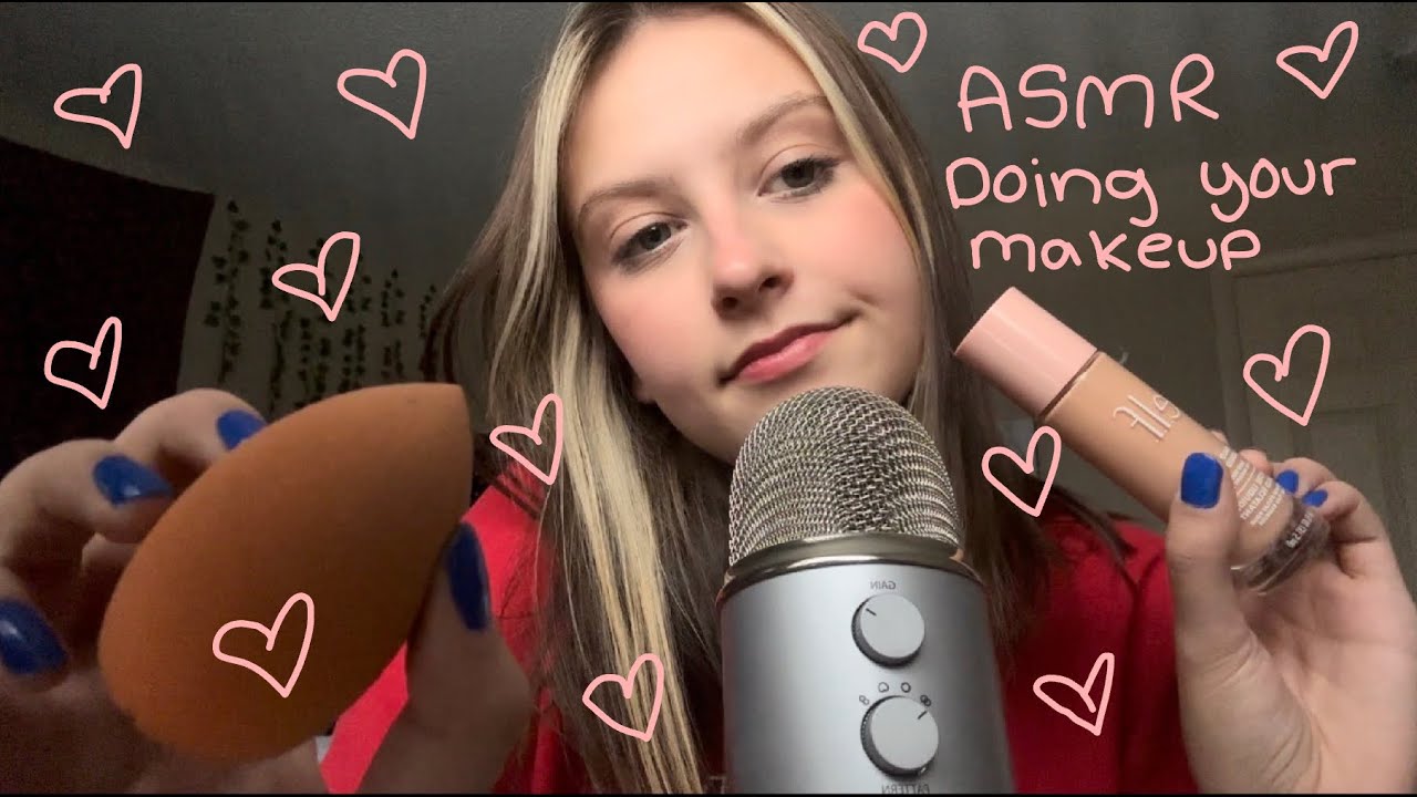 ASMR Inaudibly Whispering While Doing Your Makeup! - YouTube