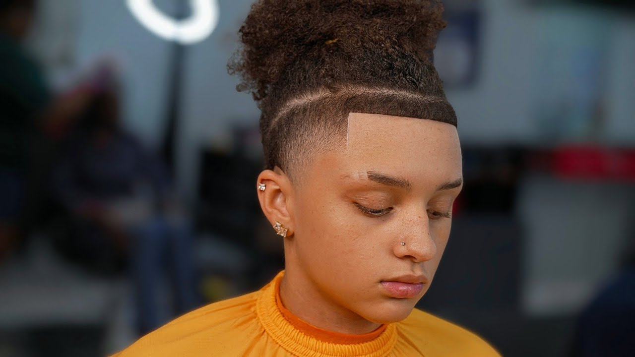 PERFECT Haircut for HOOPERS🔥 | High Taper Fade Undercut w/ Bun ...