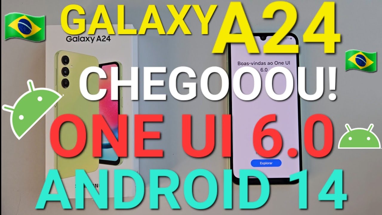 GALAXY A24 RECEBEU ANDROID 14 & ONE UI 6.0 PRINCIPAIS NOVIDADES - YouTube