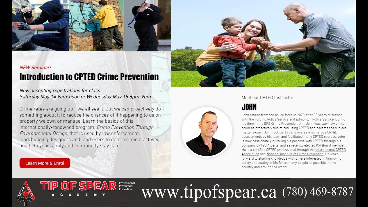 Tip of Spear: Introduction to CPTED Seminar - YouTube
