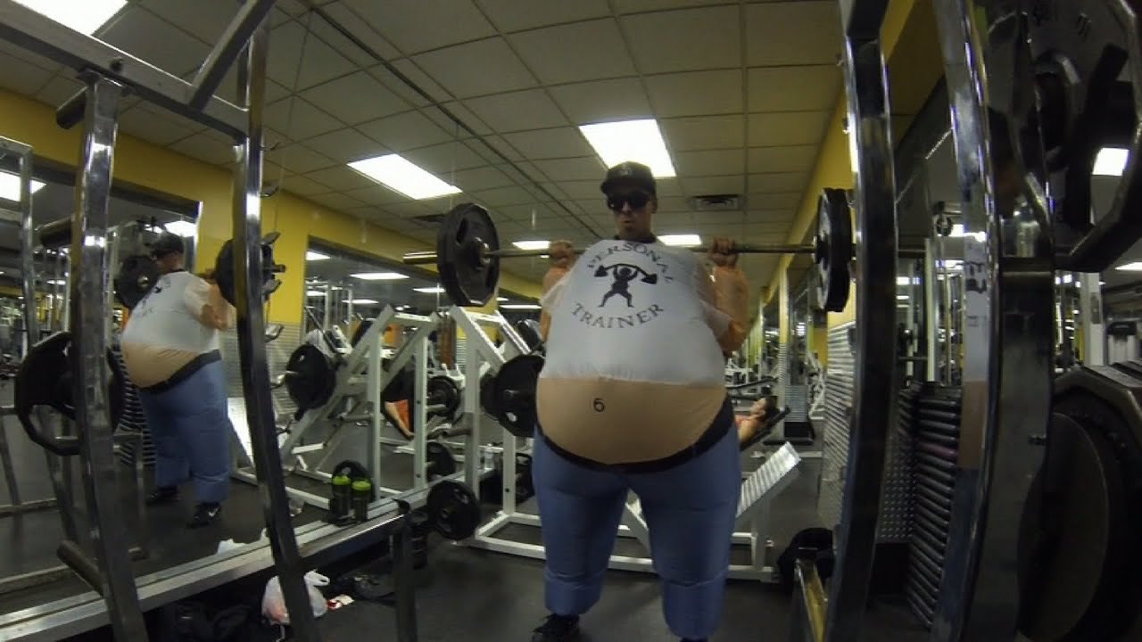300lb man works out at the gym... IIFYM - YouTube