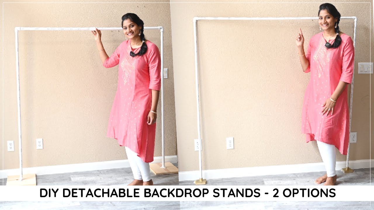 DIY Backdrop Stands for Festive Occasion 2 options | Ganesh Pooja ...