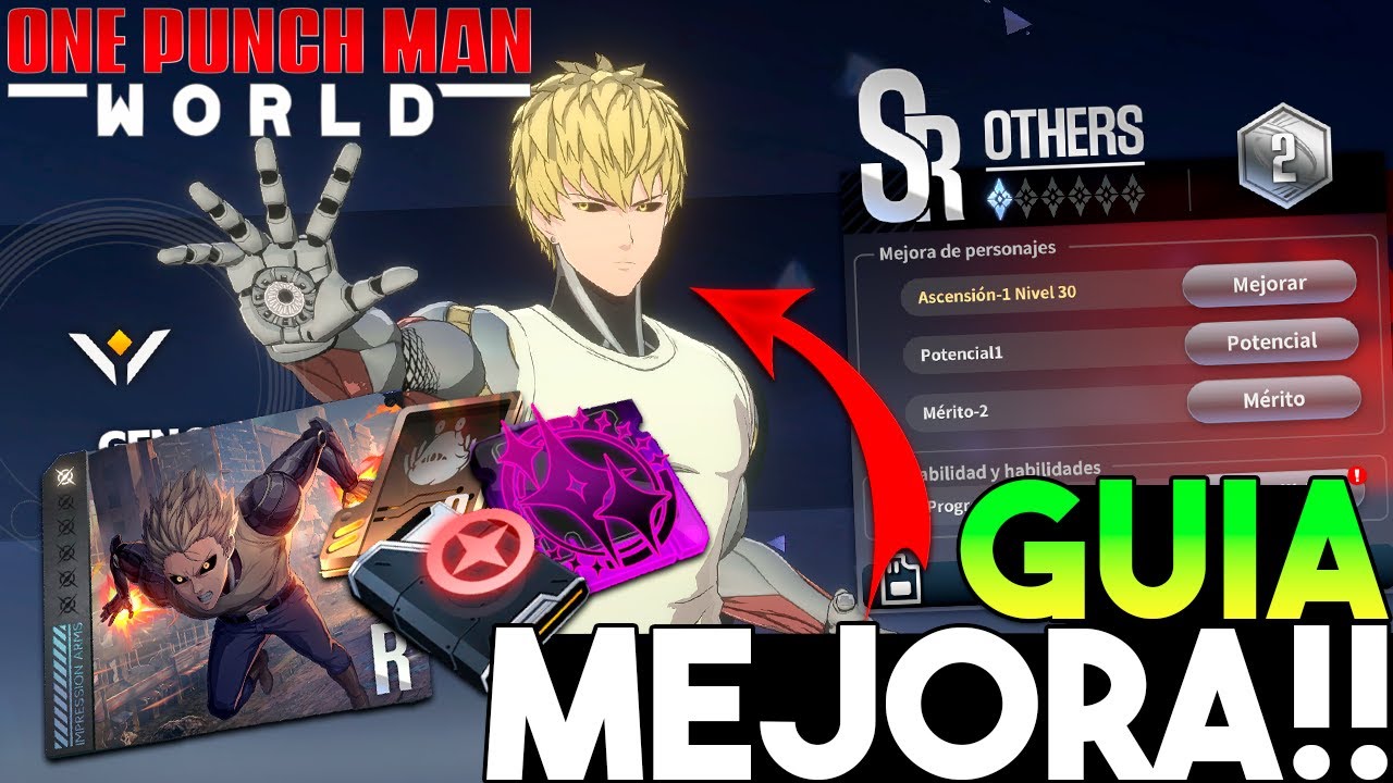💪🏻COMO MEJORAR PERSONAJES ONE PUNCH MAN WORLD ESPAÑOL💪🏻 - YouTube