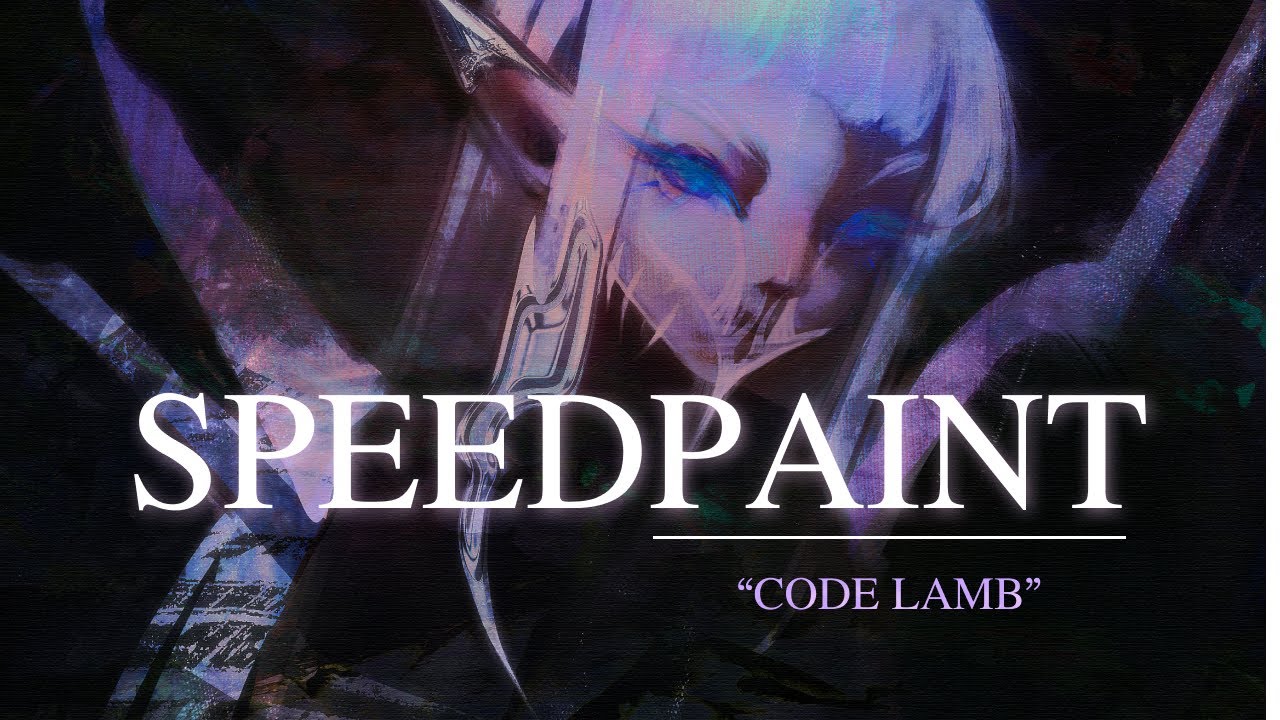 SPEEDPAINT 𝐂𝐎𝐃𝐄 𝐋𝐀𝐌𝐁 【Photoshop Speedpaint】 - YouTube