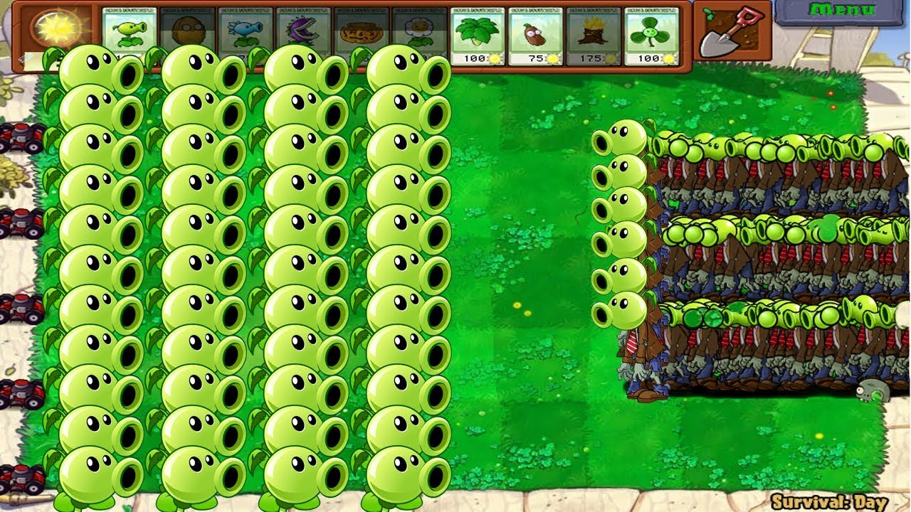 9999 Peashooter Zombie vs All Peashooter Plants vs Zombies - YouTube