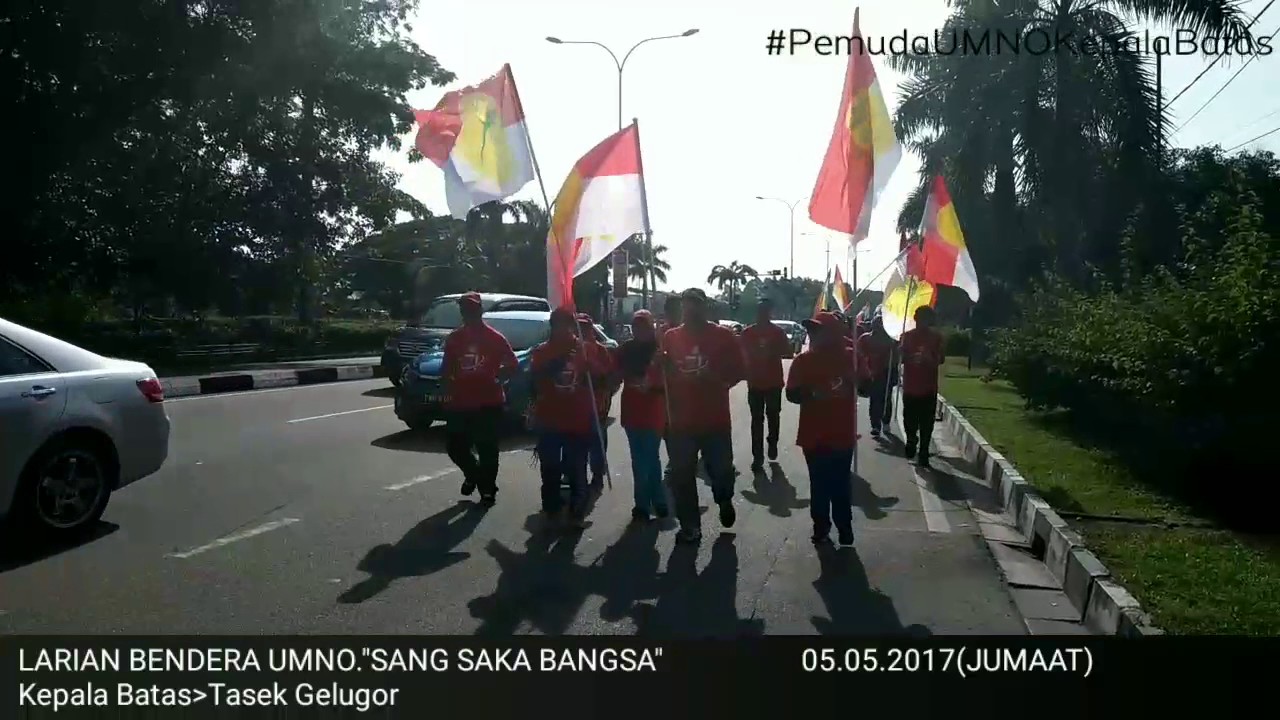 Larian Bendera UMNO Peringkat Bahagian Kepala Batas #UMNO71 - YouTube