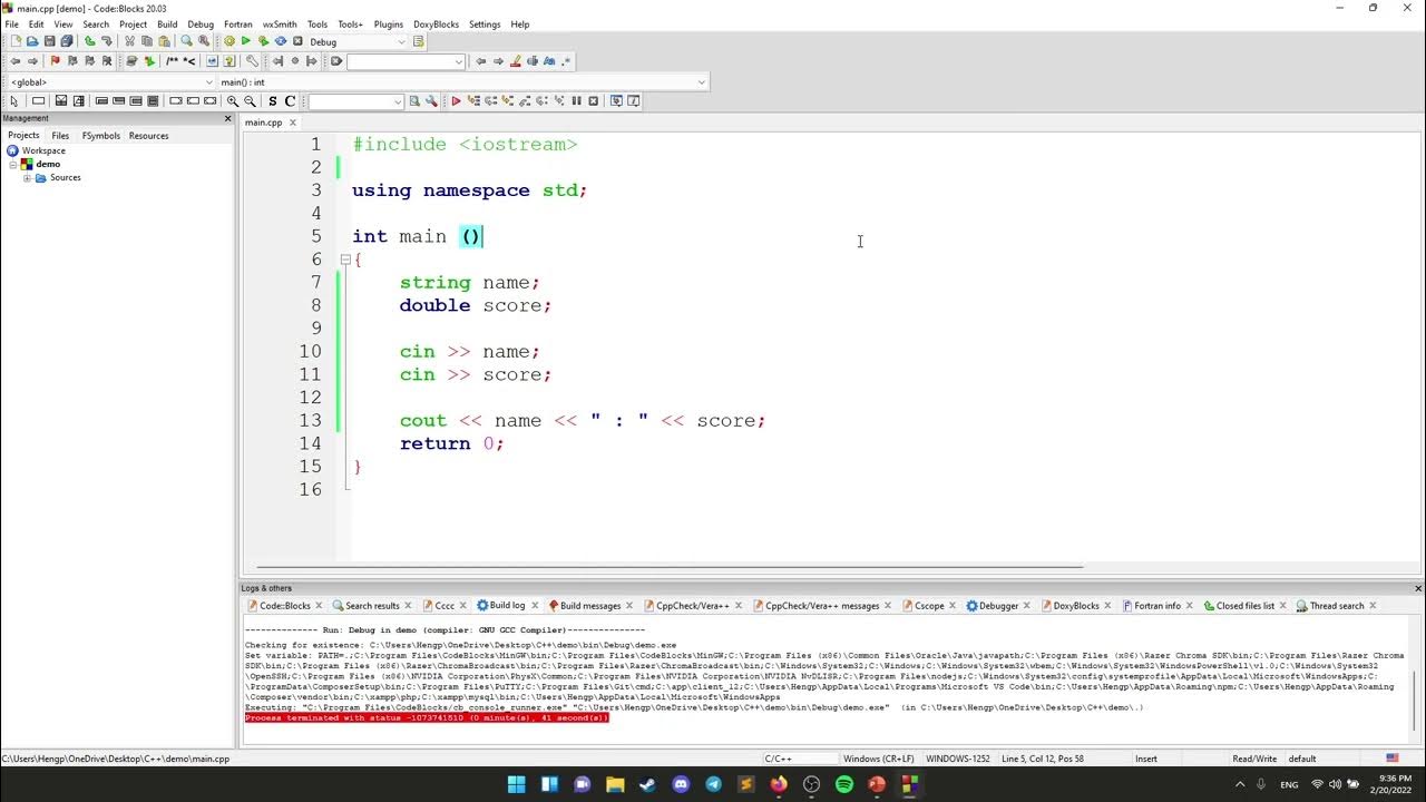CPP-03 Console Input - YouTube