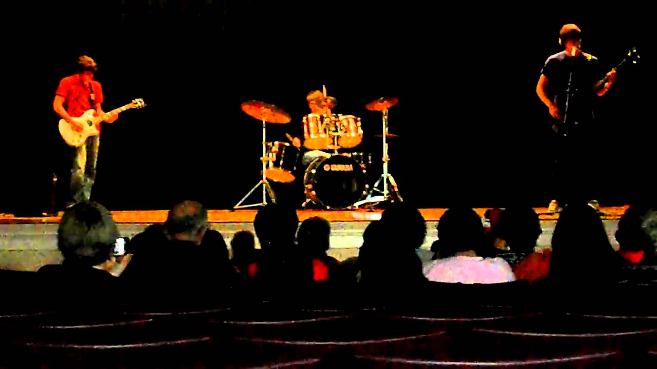 Collinsville High School Talent show-cover band; My Hero - YouTube