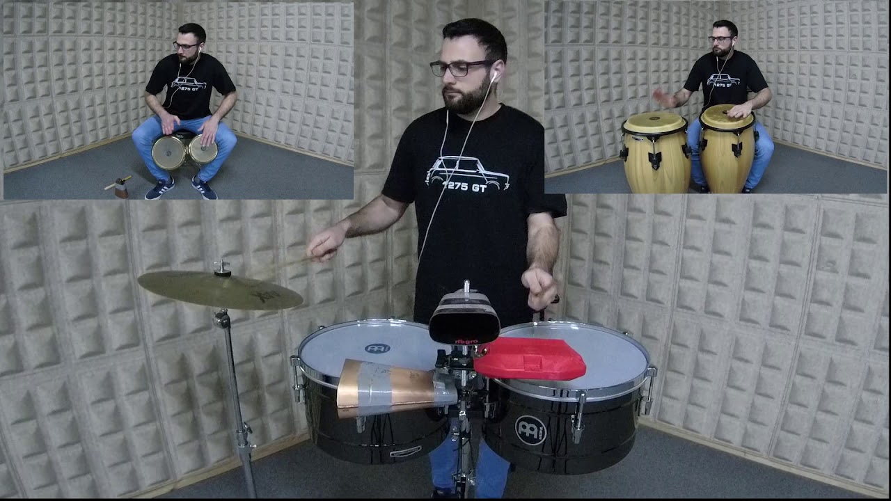 Ray Barretto - Llanto de cocodrilo Conga, bongó y timbal cover - YouTube