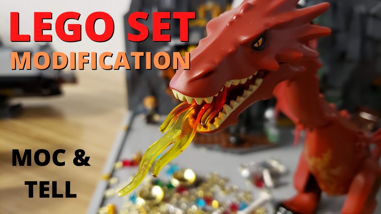 LEGO Hobbit Set Modification Smaug & The Lonely Mountain 79018 - YouTube