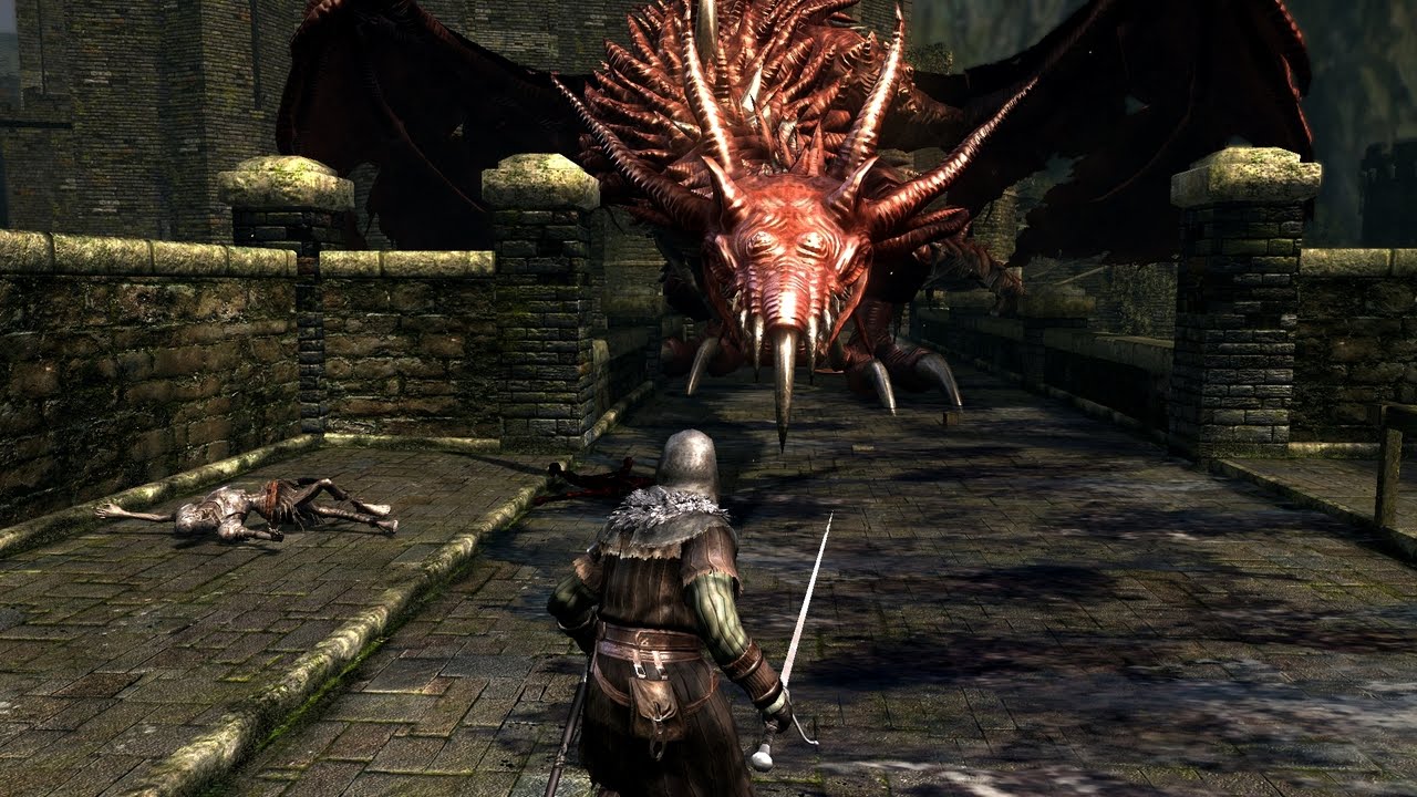 Defeating the Hellkite Drake in NG++ FAST (Dark Souls) - YouTube