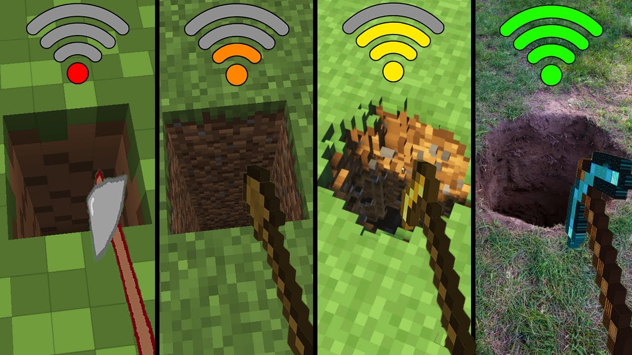 physics with different Wi-Fi in Minecraft - YouTube