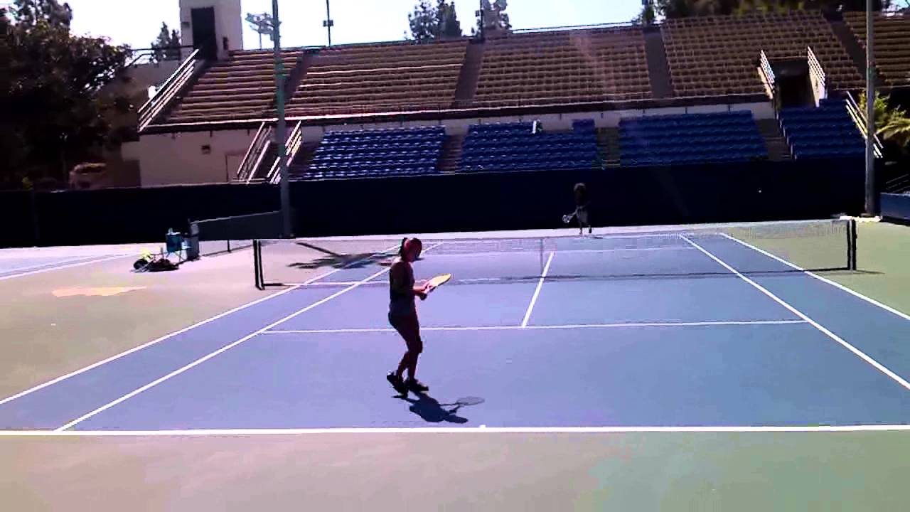 Redfoo coaching tennis 3-14-14 - YouTube