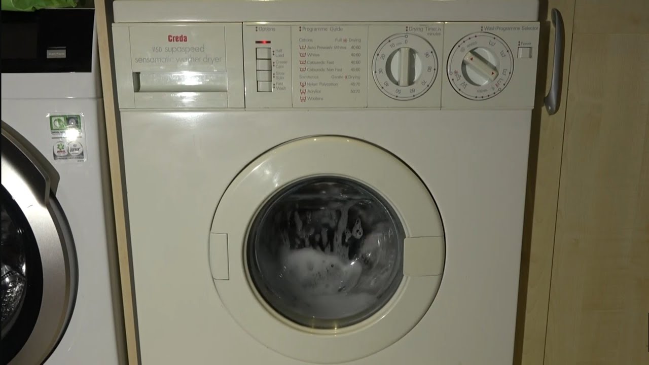 Review of Creda supaspeed 1150 washer dryer - YouTube