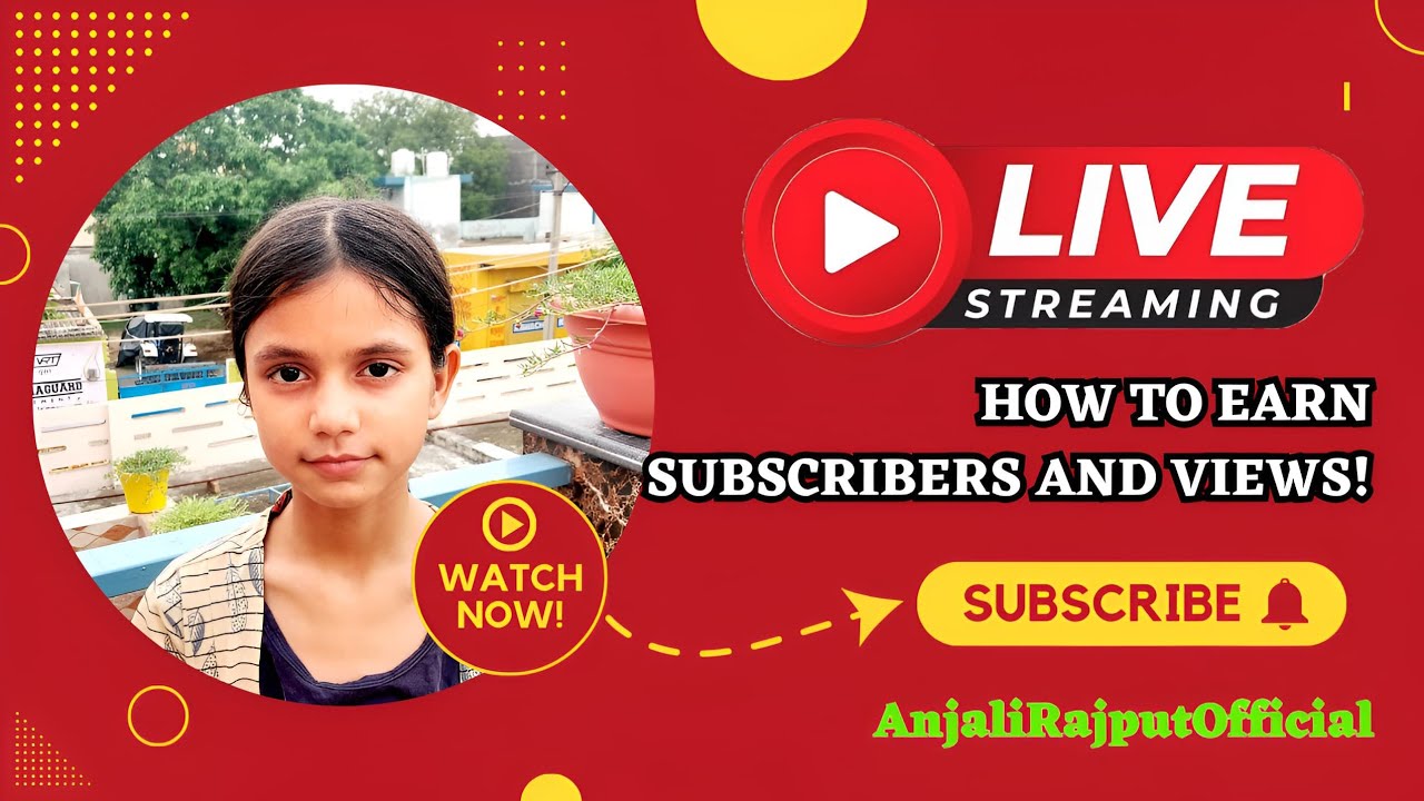Anjali Rajput is live! how to earn subscribers and views!!!! - YouTube