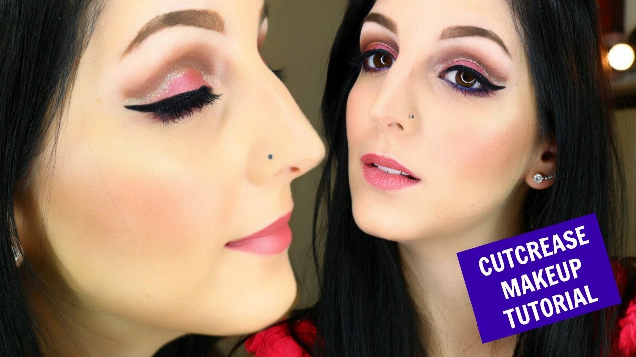 CUT CREASE MAKEUP TUTORIAL - YouTube