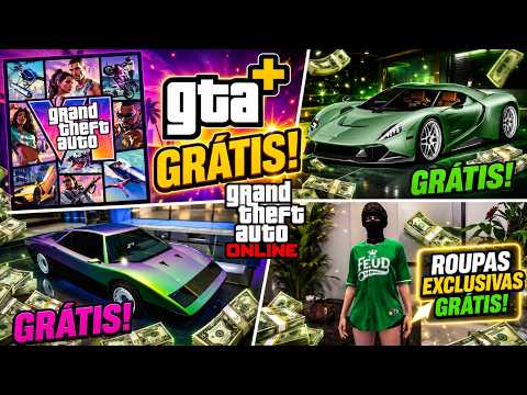 🚨 GTA PLUS GRÁTIS?! PEGUE AGORA?! SUPER CARROS DE GRAÇA, NOVA GARAGEM PARA 100 CARROS E MAIS | GTA 6