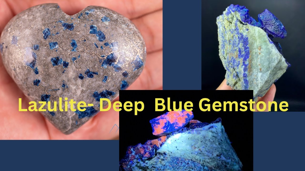 Lazulite- Deep Blue Gemstone ..snapthesis - YouTube