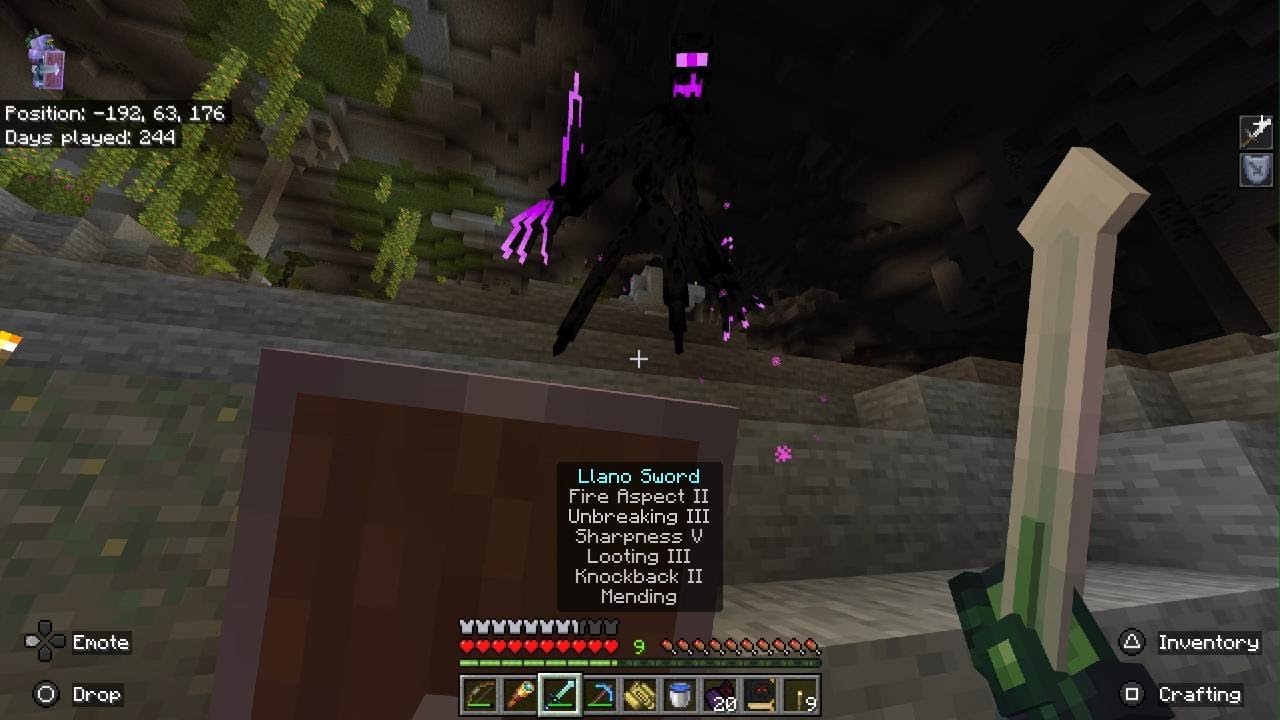 Fully enchanted mutant sword - YouTube